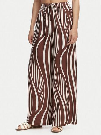 Seafolly Stoffhose Coastline 55541-PA Braun Wide Leg