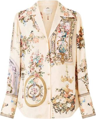 Camilla Femme, Blouses et Chemises, Beige, Taille: 38 FR Pyjama Shirt