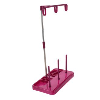 Supvox Garnrollenhalter f&uuml;r N&auml;hmaschinen 3 Faden Organizer aus Kunststoff Kompakter Spulenhalter f&uuml;r N&auml;h und Stickzubeh&ouml;r Universell Kompatibel Platzsparend 