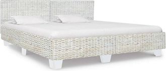 vidaXL Vidaxl - Grey Giro Giro en rotin naturel 180x200 cm avec conception vintage et &eacute;l&eacute;gante
