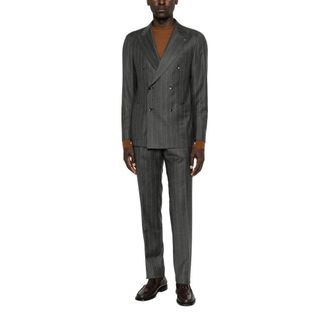 Tagliatore Zweireihiger Anzug - - Suits - Herren - Grau - XL