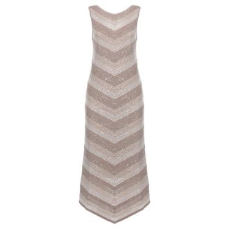 D.exterior Femme, Robes, Brun, Taille: 42 FR Maxi Robes