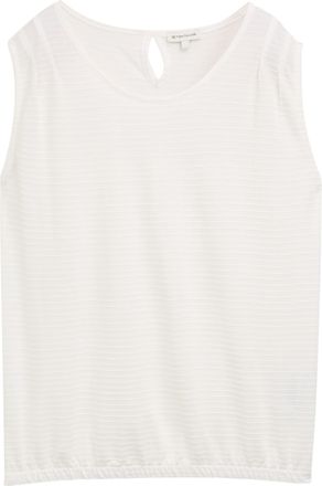 Tom Tailor Damen 1047211 Top, 10315-Whisper White, 3XL
