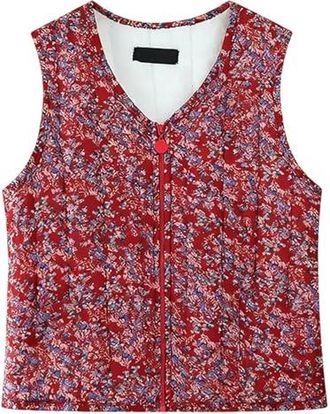 Generic Veste dhiver chaude et douce pour femme avec ouverture sur le devant - Veste dhiver chaude et douce - Pour v&ecirc;tements de rue d&eacute;contract&eacute;s, Rouge, 4XL