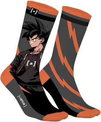 Capslab Dragon Ball Socken Son Goku - Offiziell lizenzierte Anime-Socken - Bequeme Baumwollsocken im kultigen Design - - 43-46