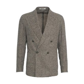 Tagliatore Double-breasted Blazer - - Jackets - Herren - Braun - XL