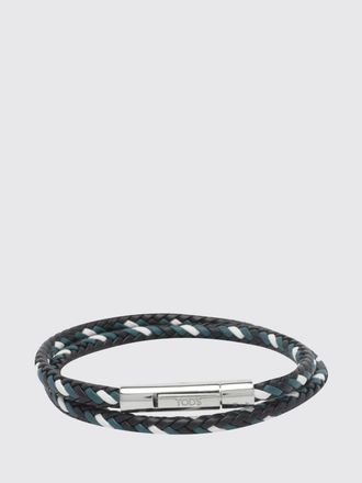 Tod's Bracelet en cuir de veau tress&eacute; avec fermoir magn&eacute;tique