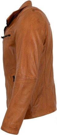 Jilani Lederjacke Ilai Jilani - Herren Lederjacke Lammnappa cognac