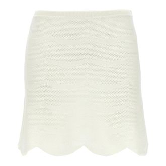 Tom Ford H&auml;kel-Minirock - - Skirts - Damen - Wei&szlig; - S