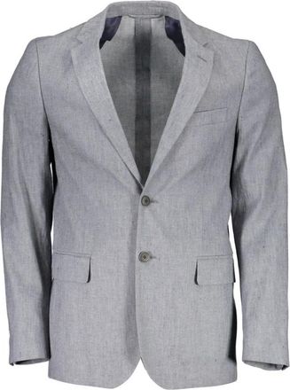 GANT Homme, Vestes, Gris, Taille: 3XL Veste homme en lin gris
