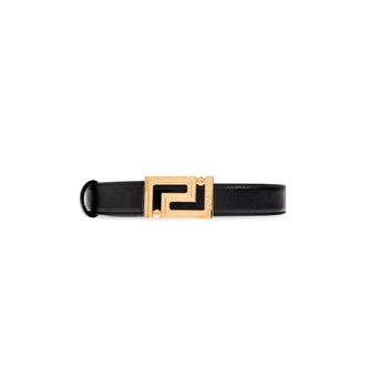 Versace Leder G&uuml;rtel - - Accessories - Herren - Schwarzk - 75 CM