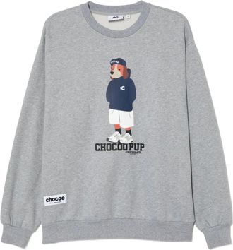 Chocoolate sweat à imprimé graphique - Gris