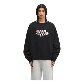 Fiorucci Sweatshirt mit lockerer Passform und lockigem Lutscher-Logo - - Sweatshirts & Hoodies - Herren - Schwarzk - M