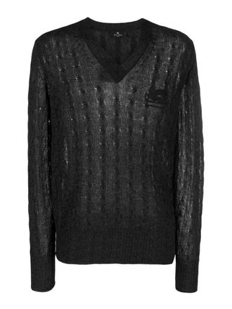 Etro Pull Col Rond - Noir