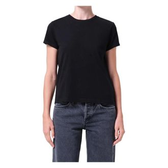 A Gold E Long Line Adine Tee - - Tops - Damen - Schwarzk - S