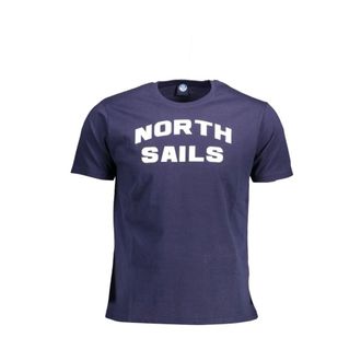 North Sails Homme, Tops, Bleu, Taille: S T-shirt en coton