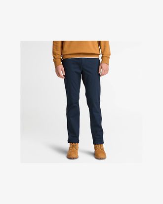 Timberland Gerade Topsfield Chinohose aus Twill f&uuml;r Herren in Dunkelblau, Herren, Blau, Gr&ouml;&szlig;e