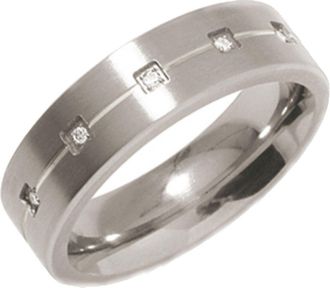 Boccia Damen-Ring Titan 5 Brillianten 0,025 Gr.58 0101-2058