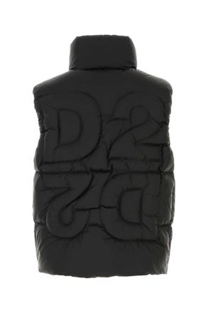 Dsquared2 Mens Black Nylon Sleeveless Down Jacket Abiti Dress