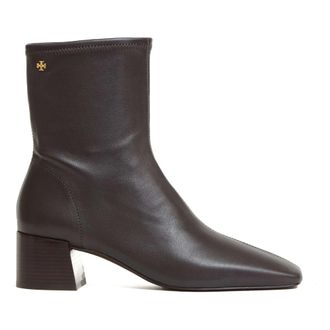 Tory Burch T Monogram Stretch Ankle Boot - - Shoes - Damen - Braun - 36 1/2 EU