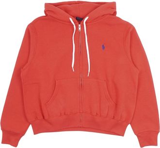 Polo Ralph Lauren Femme, Sweatshirts et sweats &agrave; capuche, Rouge, Taille: 42 FR SweaT-shirts &agrave; capuche