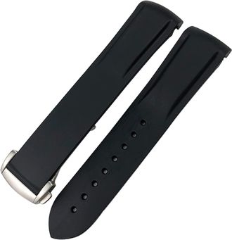 Generic YZCIS Gummi -Silikon -Uhrband 19mm 20 mm 21 mm 22 mm für Hydroconques Eroberung VHP wasserdicht