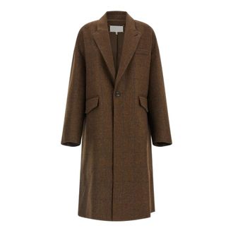 Maison Margiela Oversized Cocooning Coat - - Coats - Damen - Braun - XS