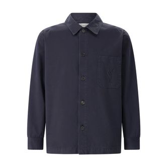 Saint Laurent Herren, Shirts, Blau, 2XLGr&ouml;&szlig;e