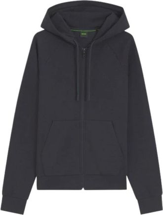 HUGO BOSS SweaT-shirt z zippeur Saggy - Homme - Sweatshirts et sweats &agrave; capuche - Bleu - Taille: L