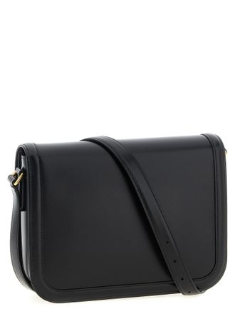 Valentino Garavani Unisex Black Calfskin Shoulder Bag