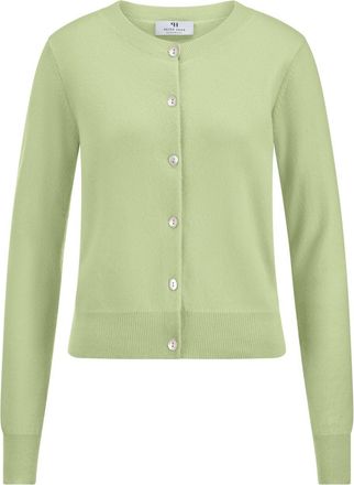 Peter Hahn Strickjacke Rundhals-Ausschnitt Peter Hahn grün