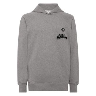 Philipp Plein Homme, Sweatshirts et sweats &agrave; capuche, Gris, Taille: L SweaT-shirts &agrave; capuche