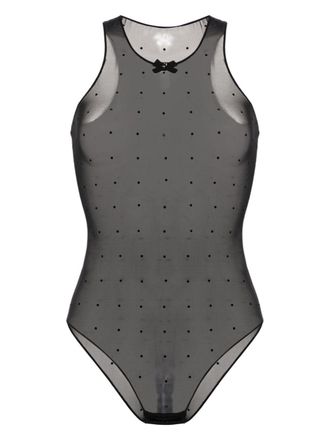 Dsquared2 Drapierter Body - Schwarz