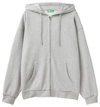 Benetton Herren Jacke C/CAPP M/L 342zu500p Sweatshirt ohne Kapuze, grau, XL