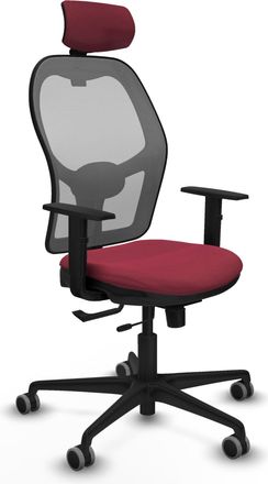 Piqueras y Crespo Buena Jorquera Schreibtischstuhl mit 1D-Armen, h&ouml;henverstellbarer Lendenwirbelst&uuml;tze und h&ouml;henverstellbarem Kopfteil und Neigungsverstellung. Ausgesta