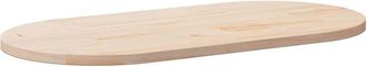 vidaXL Dessus de table 110x55x2,5 cm bois de pin massif ovale