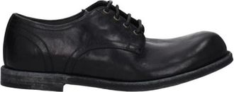 Dolce & Gabbana Homme, Chaussures, Noir, Taille: 43 EU Oxfords en cuir vintage avec effet vieilli