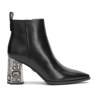 Kazar Schwarze Stiefel mit dekorativem Absatz - - Shoes - Damen - Schwarzk - 37 EU