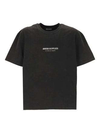 Amish t-shirt &agrave; imprim&eacute; graphique - Noir