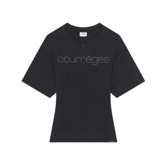 Courr&egrave;ges Damen, Oberteile, Schwarzk, XSGr&ouml;&szlig;e