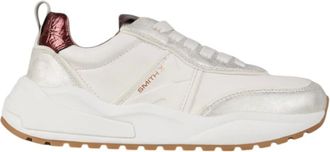 Alexander Smith Femme, Chaussures, Blanc, Taille: 38 EU Leather Baskets