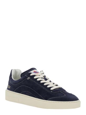 Dsquared2 Mens Low-Top Sneaker Blue Suede Calf Leather Trainers