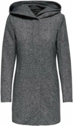 Only Only - Manteau Femme Melange Gris Fonc&eacute; - Femme - Manteaux - Gris - Taille: 44 FR