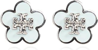 Tory Burch Femme, Accessoires, Bleu, Taille: ONE Size Boucles doreilles motif floral