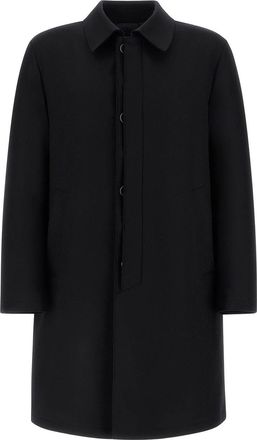 Herno Knielanger Mantel - Schwarz