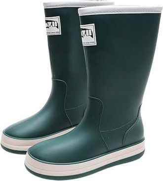 Generic Bottes en caoutchouc pour femme - Imperm&eacute;ables - Larges - L&eacute;g&egrave;res - Pour le travail et le jardin - Pour lext&eacute;rieur, la neige et la pluie - Longueur ge