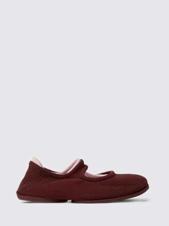 Camper Ballerines Mary Jane Right Niko en tissu recycl&eacute; bordeaux