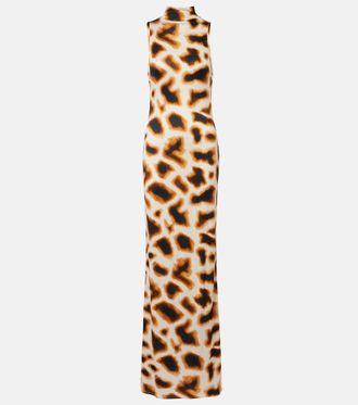 CHRISTOPHER ESBER Robe longue imprim&eacute;e