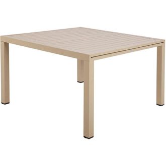 M&S Collection M&s - Table en alu carree extensible 120x120- 180 cm coloris Creme