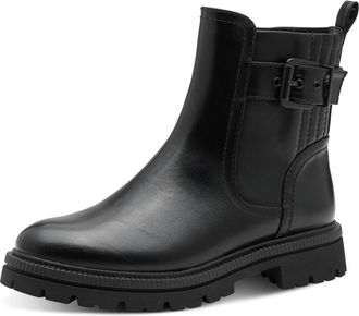 Marco Tozzi Marco Tozzi Damen Stiefeletten mit Schnalle Bequem, Schwarz (Black), 39 EU